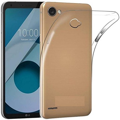 ELICA Anti-Skid Soft TPU Transparent Back Case Cover for LG Q6 ...
