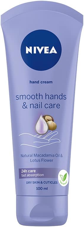 NIVEA Hand Cream Smooth Hands and Nail Protection 100 ml : Amazon.co.uk ...