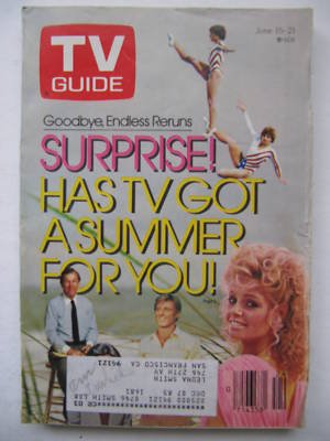 TV GUide June 15-21 1985 Robert Redford on cover Goodbye Endless Reruns ...