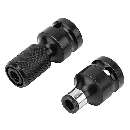 Hex Female Socket, 2Pcs 1/2 to 1/4 Inch Reducer Hex Female Telescopic ...