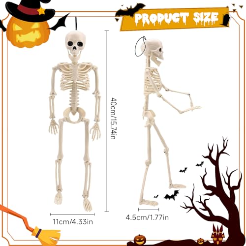 VidFair Skeleton Posable Halloween Full Body Skeleton Props Realistic ...