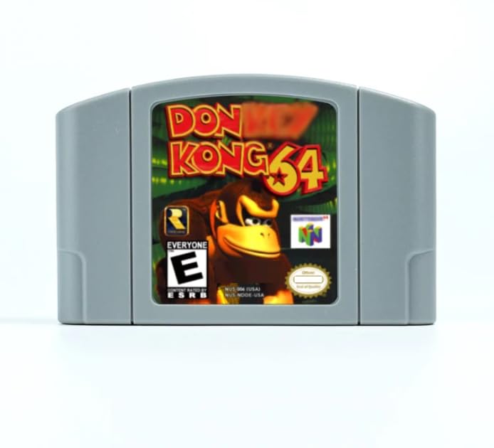 Amazon.com: Donkey Game Kong 64 For 64 Bit Game Cartridge USA Version ...