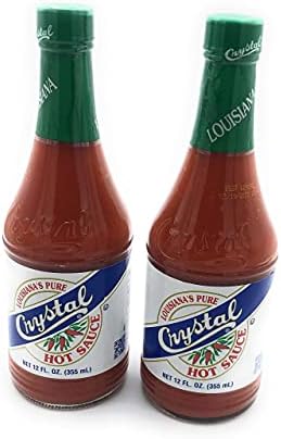 Amazon.com : Crystal Louisiana's Pure Hot Sauce, 12 fl oz (Pack of 2 ...