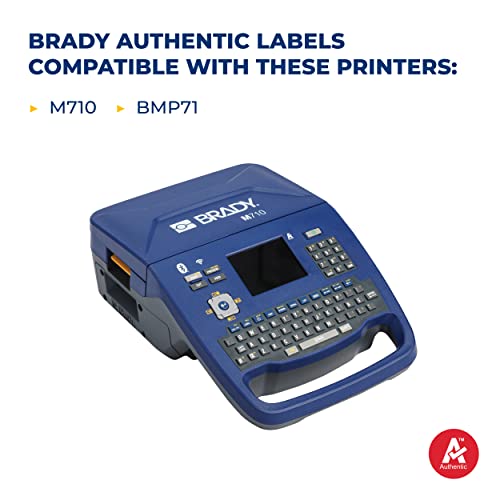 Snapklik.com : Brady All Weather Permanent Adhesive Vinyl Label Tape For M710 And BMP71 Printers ...