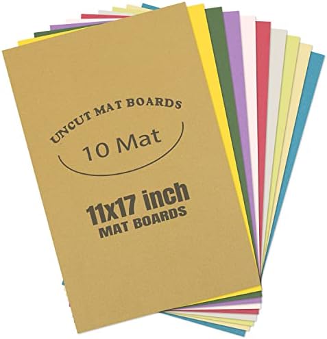 Amazon.com: Auear, 11x17 Inch Uncut Picture Mat Boards for Frame, Print ...