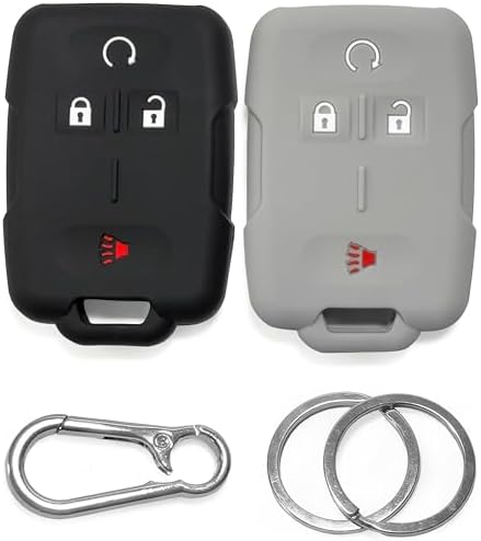 Amazon.com: Click&Fit Silicone Key Fob Covers Compatible with Chevrolet ...