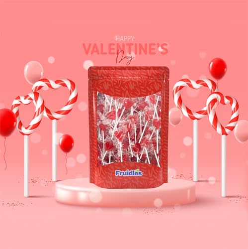 Snapklik.com : Valentines Day Lollipops Mini Red Heart Shaped ...