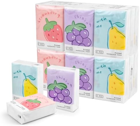 Amazon.com: Pocket Tissue, Travel Size Facial Tissue Bulk, Fruit ...