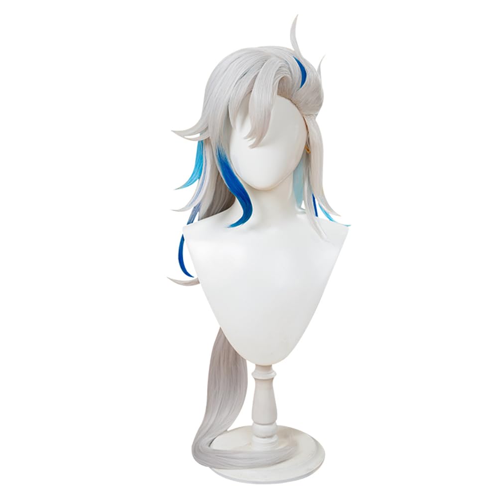 Amazon.com: KIRA KIRA Neuvillette Cosplay Wig Game Genshin Impact ...
