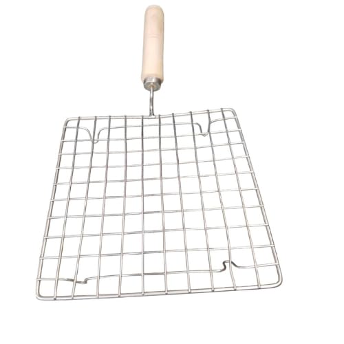 Stainless Steel Wire Cooling Rack with Wooden Handle : Amazon.in: Home ...