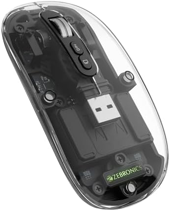 Amazon.in: Buy ZEBRONICS Sheer Rechargeable Wireless Mouse, Dual Mode ...