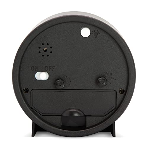 Acctim Gaby Small Analogue Contemporary Bedside Alarm Clock (Black ...