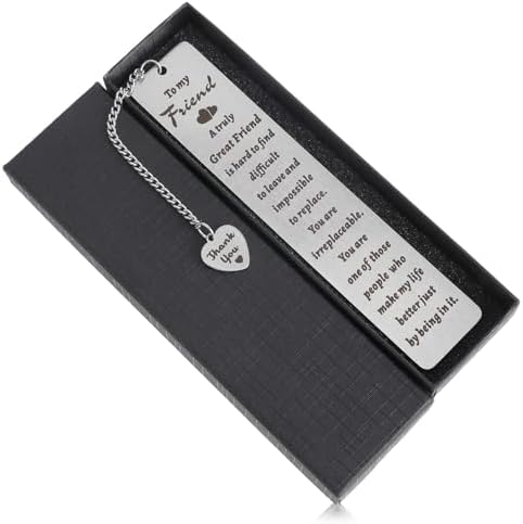 Metal Bookmarks Gifts for Best Friends, Friendship Gift for Women Men ...