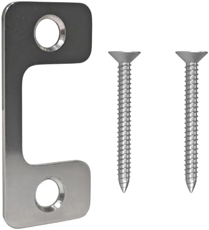 Adjustable Strike Plate for Exterior Doors - Large Hole for Deadbolts ...