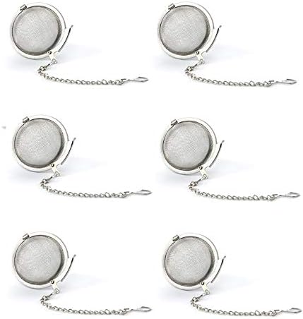 Amazon.com: 6pcs Stainless Steel Tea Strainer Mesh Tea ball Filter Net ...