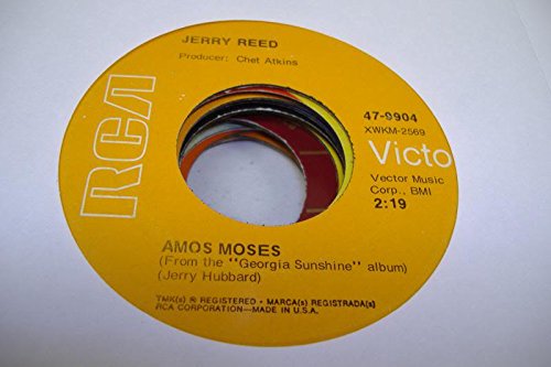 Jerry Reed 45 RPM The Preacher And The Bear / Amos Moses - Amazon.com Music