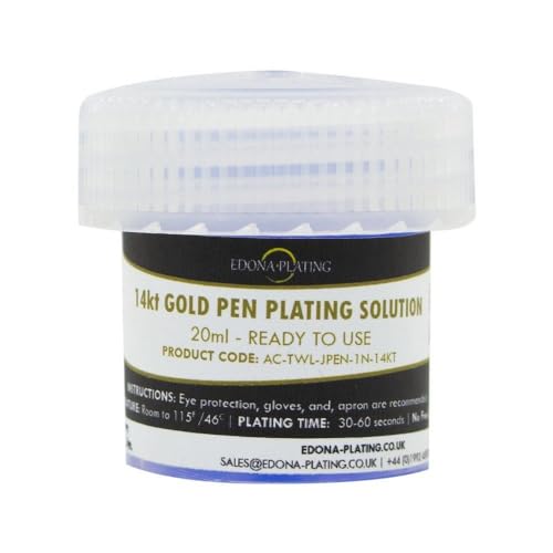Edona Plating 14 karat Yellow Gold Pen Electroplating Solution - 20ml ...