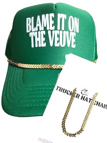 Amazon.com: Trucker Hat Chain hat bar hat bar party supplies gold chain ...