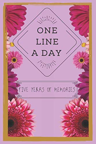 One Line a Day Diary Journal: Five Years of Memories,Memory books,6"x 9 ...