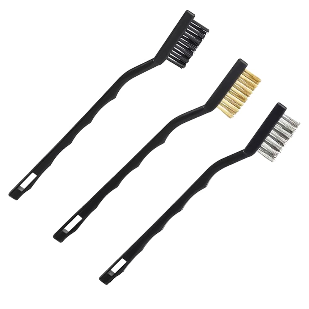 Lmyzcbzl Mini Wire Brush, 3 Pcs Small Wire Brushes, Wire Brush Set ...