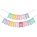 Amazon.com: Happy Birthday Banner, Assembled Reusable Imitated Burlap ...