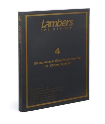 Business Environment and Concepts (Lambers Cpa Review): Michael F ...