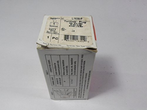 Pass & Seymour L1630-P 4 Wire 3 Pole Polarized Extra Hard Use Locking ...