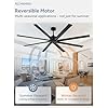 Amazon.com: ZMISHIBO 84 Inch Industrial DC Motor Ceiling Fan, Large ...