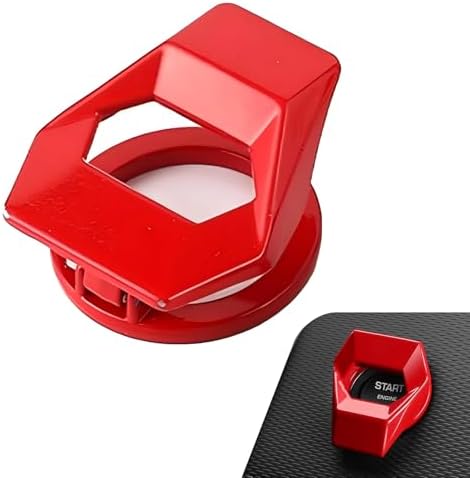 Amazon.com: Ferianl Push Start Button Cover, Zinc Alloy Car Engine ...