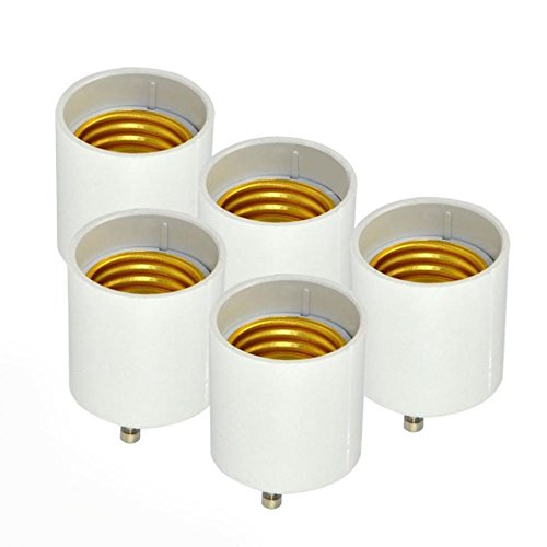 Amazon.com: 5pcs GU24 to E26 / E27 Adapters Converts your Pin Base GU24 ...