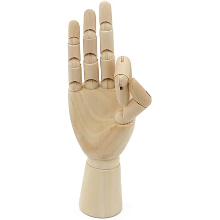 BQLZR Wooden Left Hand Body Artist Model Jointed Articulated Flexible ...