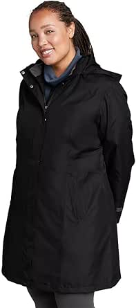 Amazon.com: Eddie Bauer Women's Girl on the Go Waterproof Trench Coat : Clothing, Shoes & Jewelry