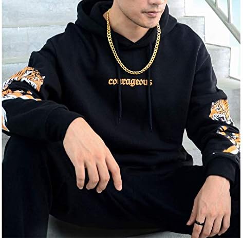 Gold Chain, 24" Gold Necklace, Fake Gold Chain for Men, Feel Real Solid ...