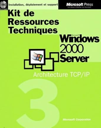 Windows 2000 Server. Architecture Tcp/Ip, Avec Cd-Rom En Anglais : Microsoft: Amazon.de: Bücher