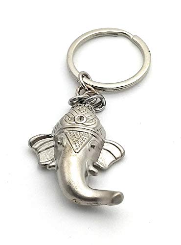 High Choice Lord Ganesh Ganpati Metal Keychain and Keyring (Silver ...