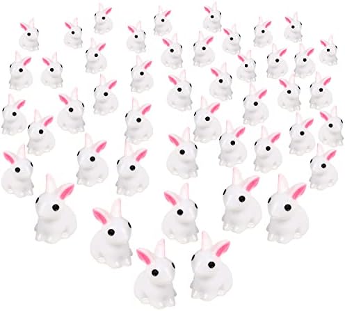 Amazon.com: wybcfp 50 Pieces Mini Bunny and Carrot Decoration ...