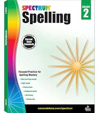 Spectrum Spelling Workbook Grade 2, Ages 7 to 8, 2nd Grade Spelling ...