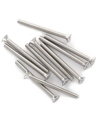 IMScrews #6-32 x 1-1/2" Phillips Flat Head Machine Screws, 304 Stainless Steel Bolts, Pack of ...