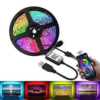 Buy LUV HUB LED Strip Light with USB Scanner Code 5 Meter Multicolor ...