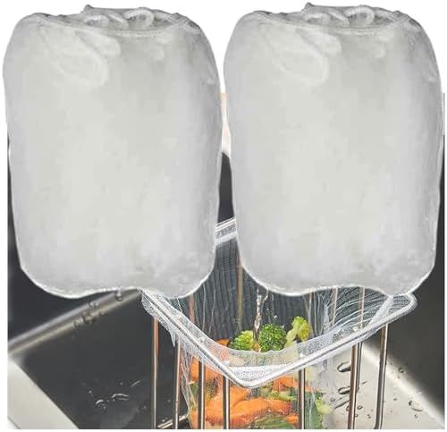 Kitchen Sink Strainer with Sink Basket Holder and 200 Strainer Net Bags ...