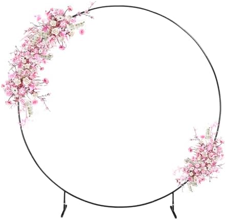 Amazon.com : Round Backdrop Stand, Metal Circle Balloon Arch Frame ...