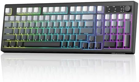 Amazon.com: ZIYOU LANG K100 Wireless Gaming Keyboard,99 Keys Tri-Mode ...