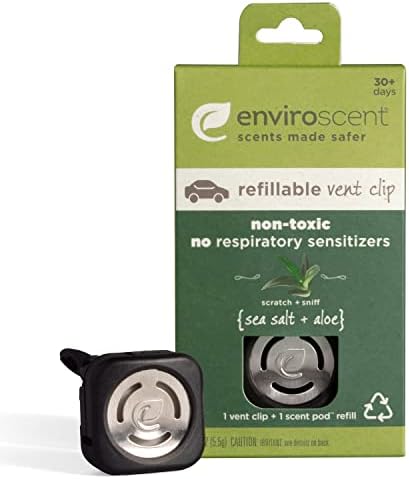 Amazon.com: Enviroscent Non-Toxic Car Air Freshener (2-Piece Set) (Sea ...