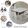 Amazon.com: JNMDLAKO 6-Pack Folding Conference Room Table On Wheels 4 ...