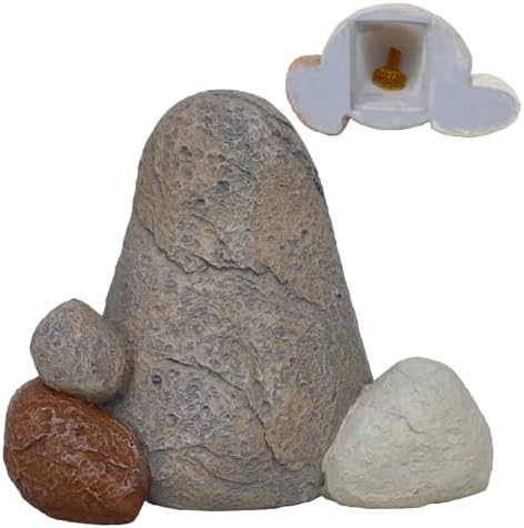 Hualayou Hide a Key Outside Rock Fake Outdoor Key Hiders Containers For ...