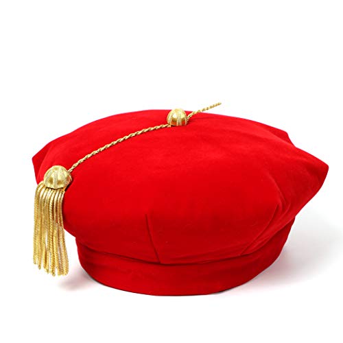 Snapklik.com : FtyFty Graduation Doctoral Tam Red Velvet 8 Sided