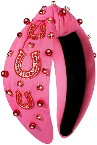Amazon.com : vokone Derby Headbands for Women Kentucky Derby Horseshoe ...