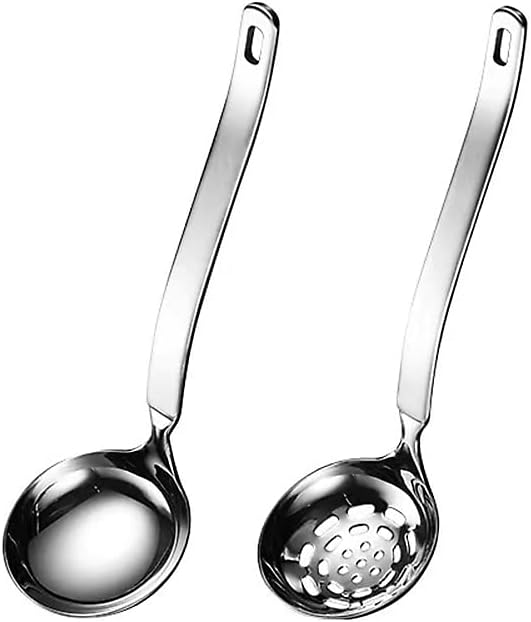 Amazon.com: Soup Spoon Stainless Steel Heavy Duty Big Soup Ladle ...