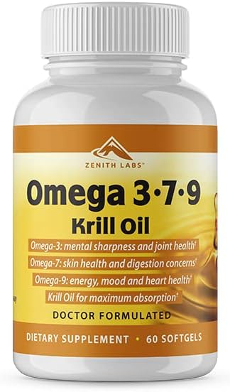 Amazon.com: Zenith Labs Omega 379 with Krill - Combines EPA, DHA, Omega ...