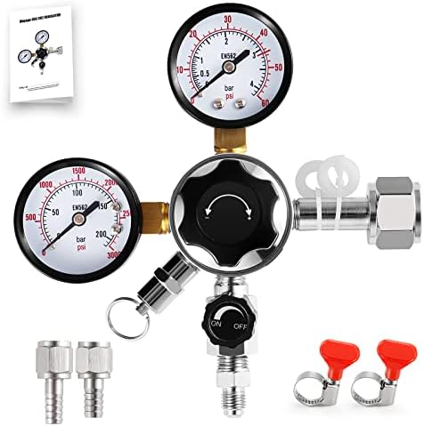 Amazon.com: MRbrew Beer Keg Regulator 0-120 PSI CO2 Regulator, Quick ...